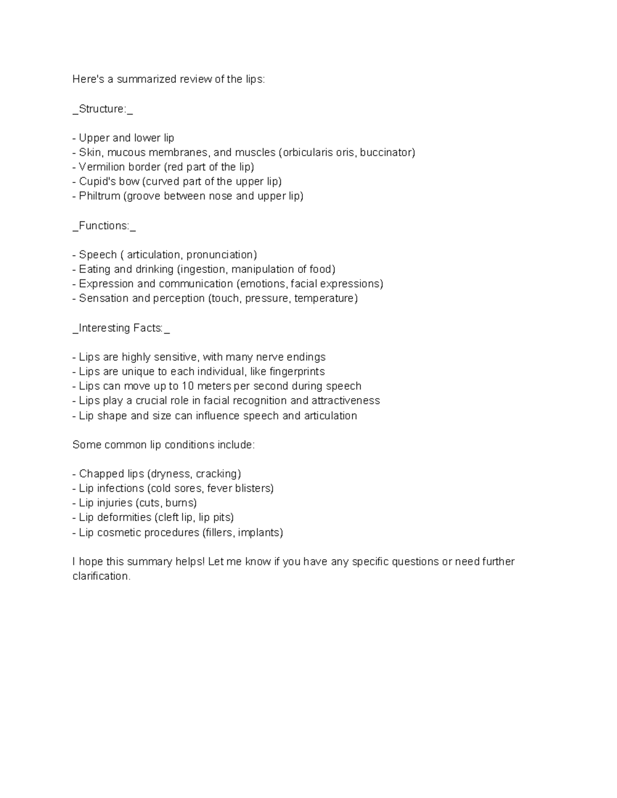Here's a summarized review of the lips - Here's a summarized review of ...