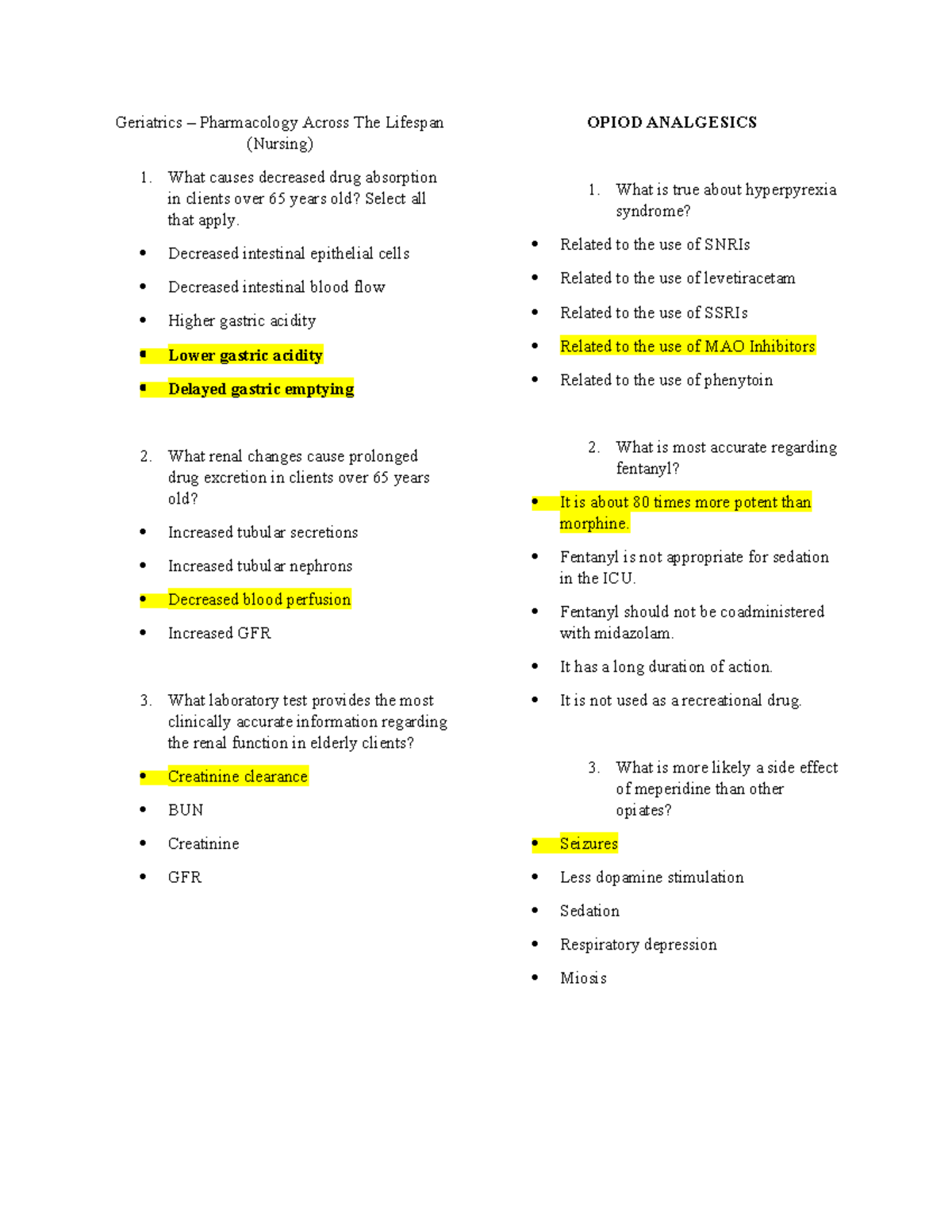 Pharma-lecturio - reviewer - Geriatrics – Pharmacology Across The ...