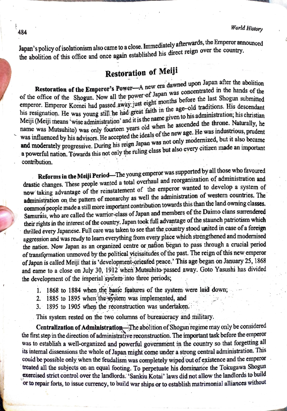 Restoration of meiji - modern history of japan - 484 Japan's policy of ...