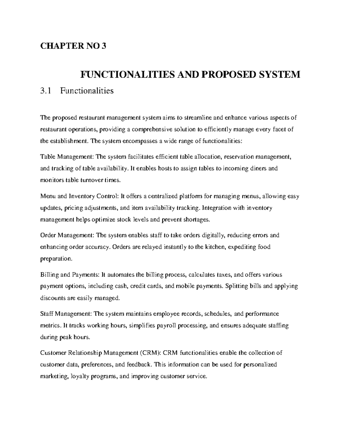 Chapter NO 3 (1) - dsfds;kfd;lsfds - CHAPTER NO 3 FUNCTIONALITIES AND ...