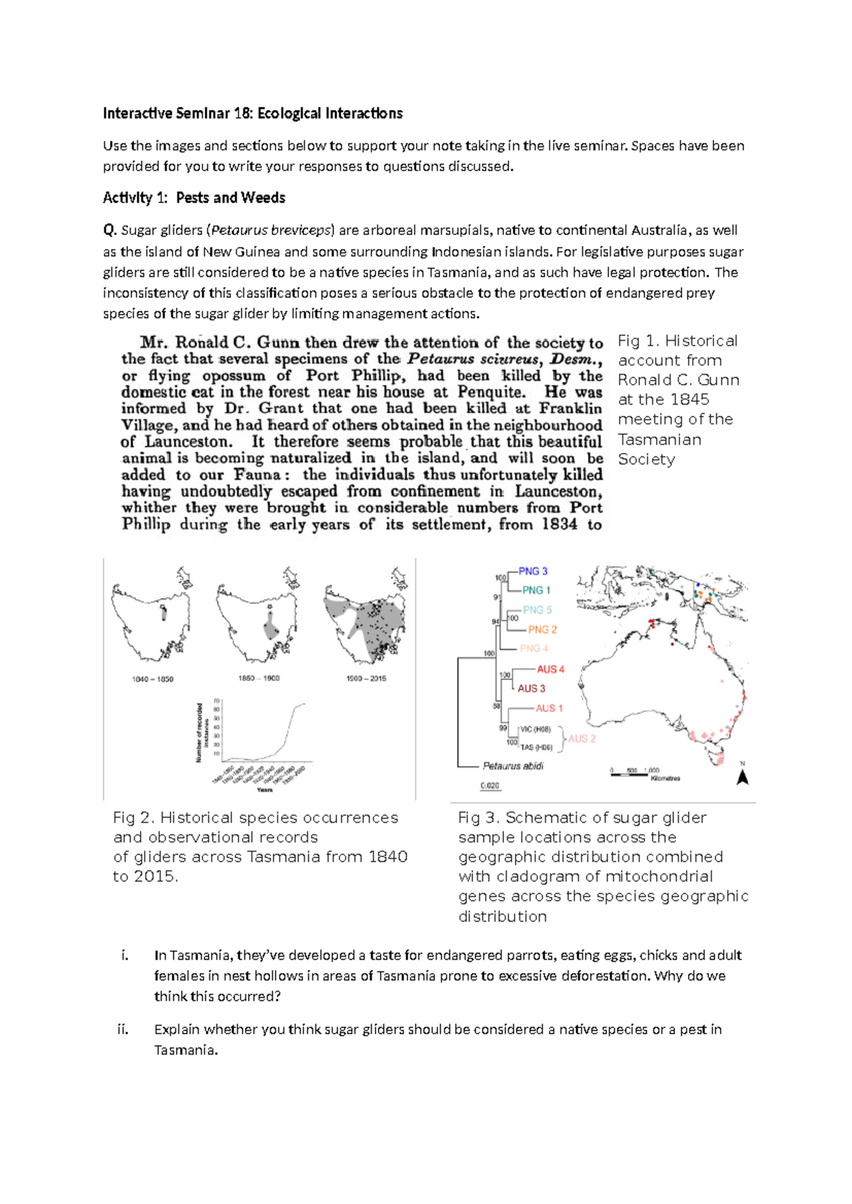 Ecology workbook - Interactive Seminar 18: Ecological Interactions Use ...