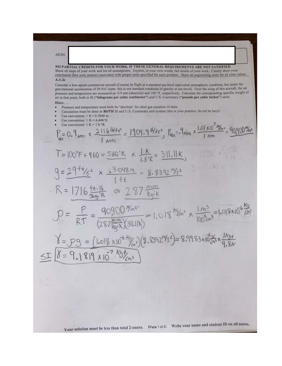section A-1-2c notes - AE618 - Studocu