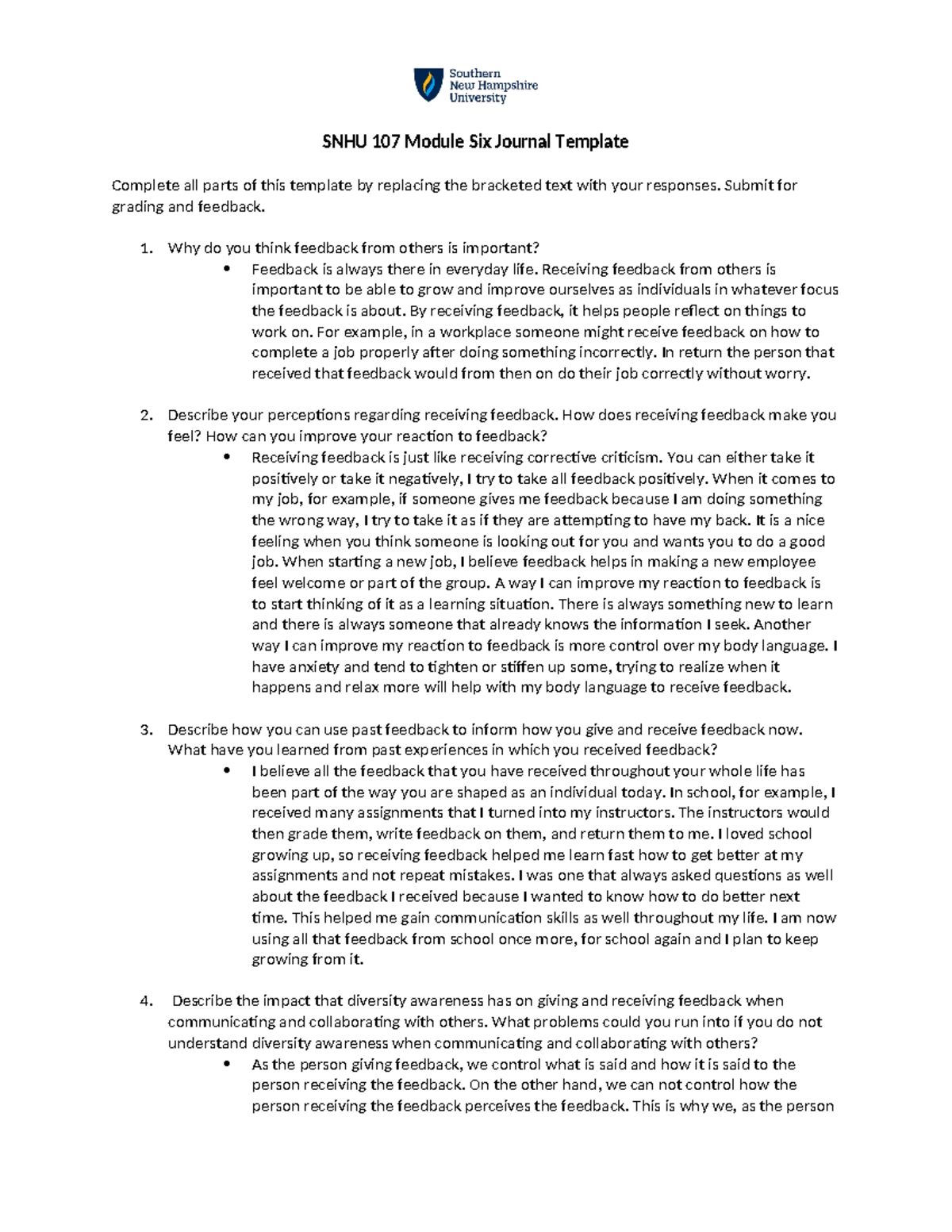 Mod 6 Journal ...