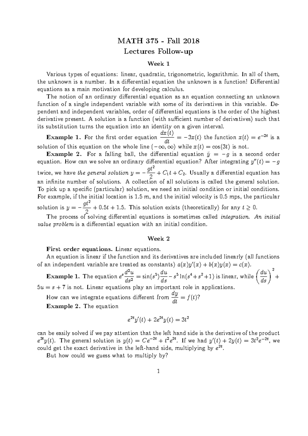 Followup Lect Math375 L03 2018 - MATH 375 - Fall 2018 Lectures Follow ...