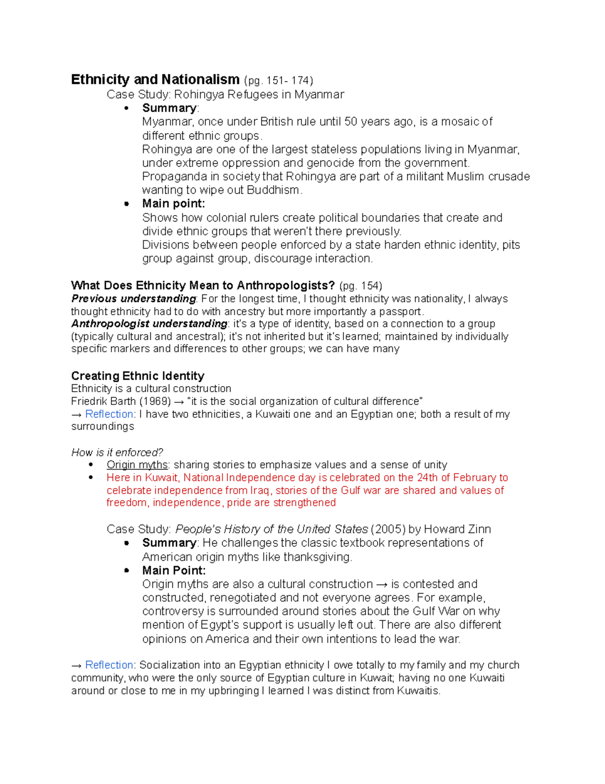 Ethnicity and Nationalism, pages 151-174 Anthropology Fieldwork Lecture ...
