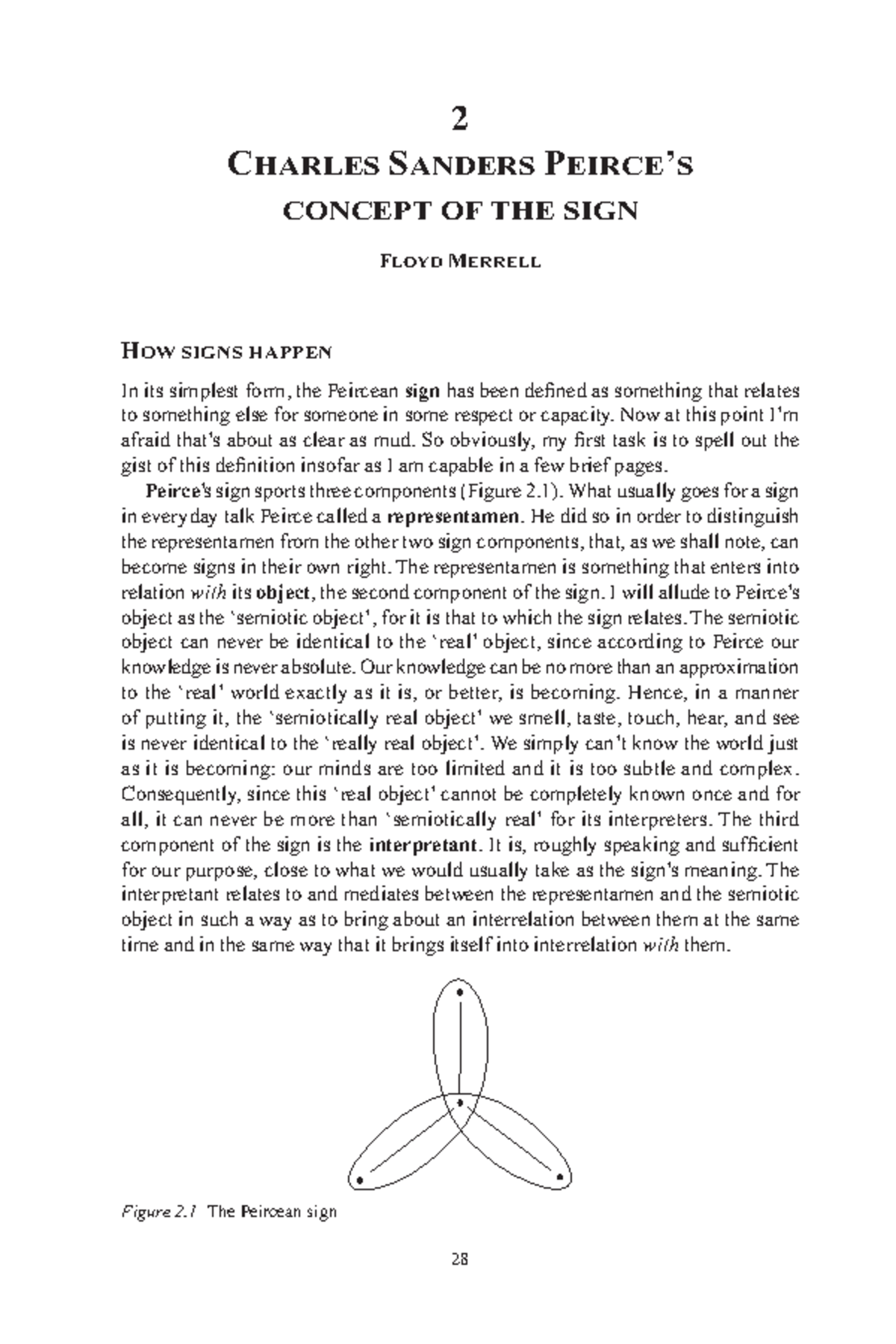 1.3. Floyd Merrell, «Charles Sanders Peirces Concept of Sign» - 2 ...