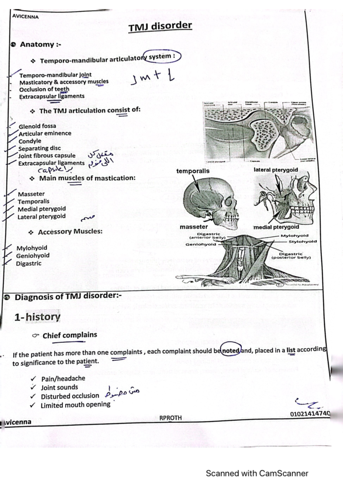 TMJ disorder - a summary for oral medicine - Oral Medicine-3 - Studocu