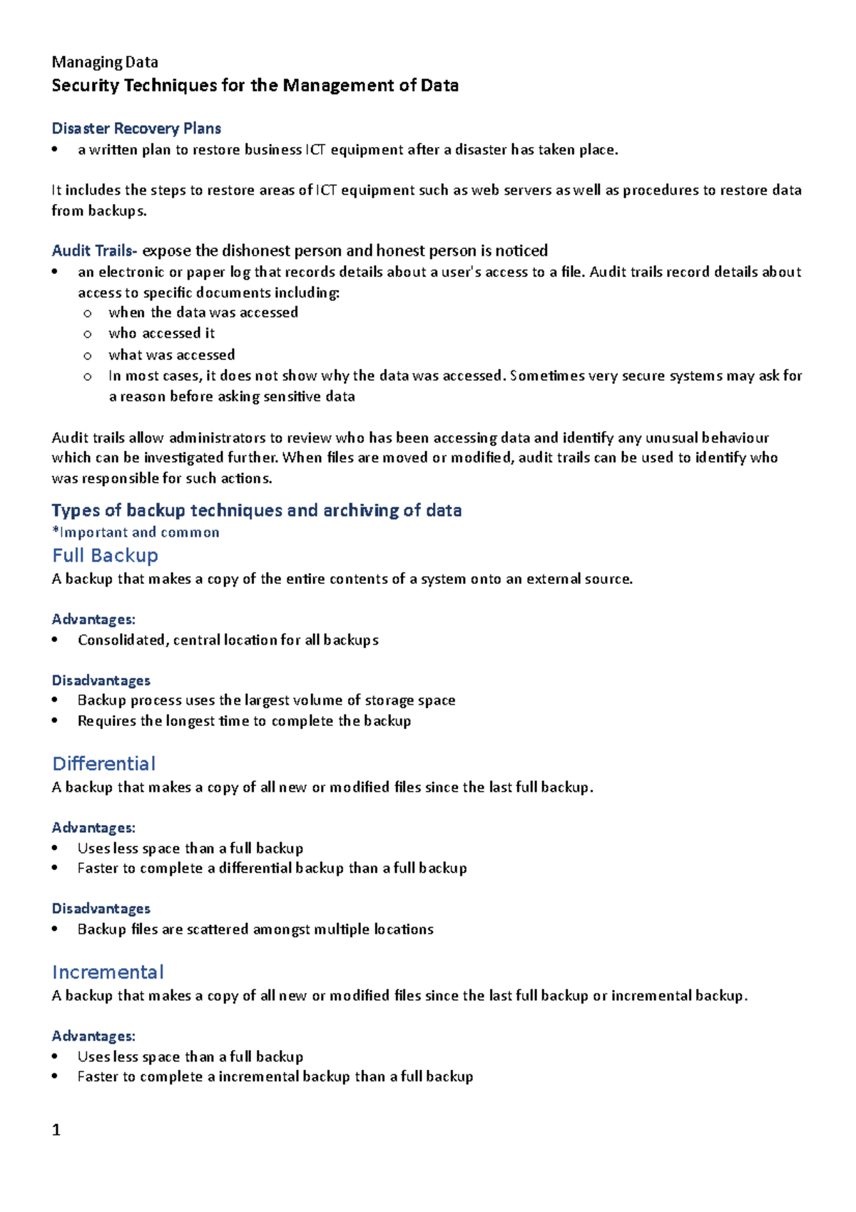 Managing Data - ATAR units 3 and 4 - Security Techniques for the ...