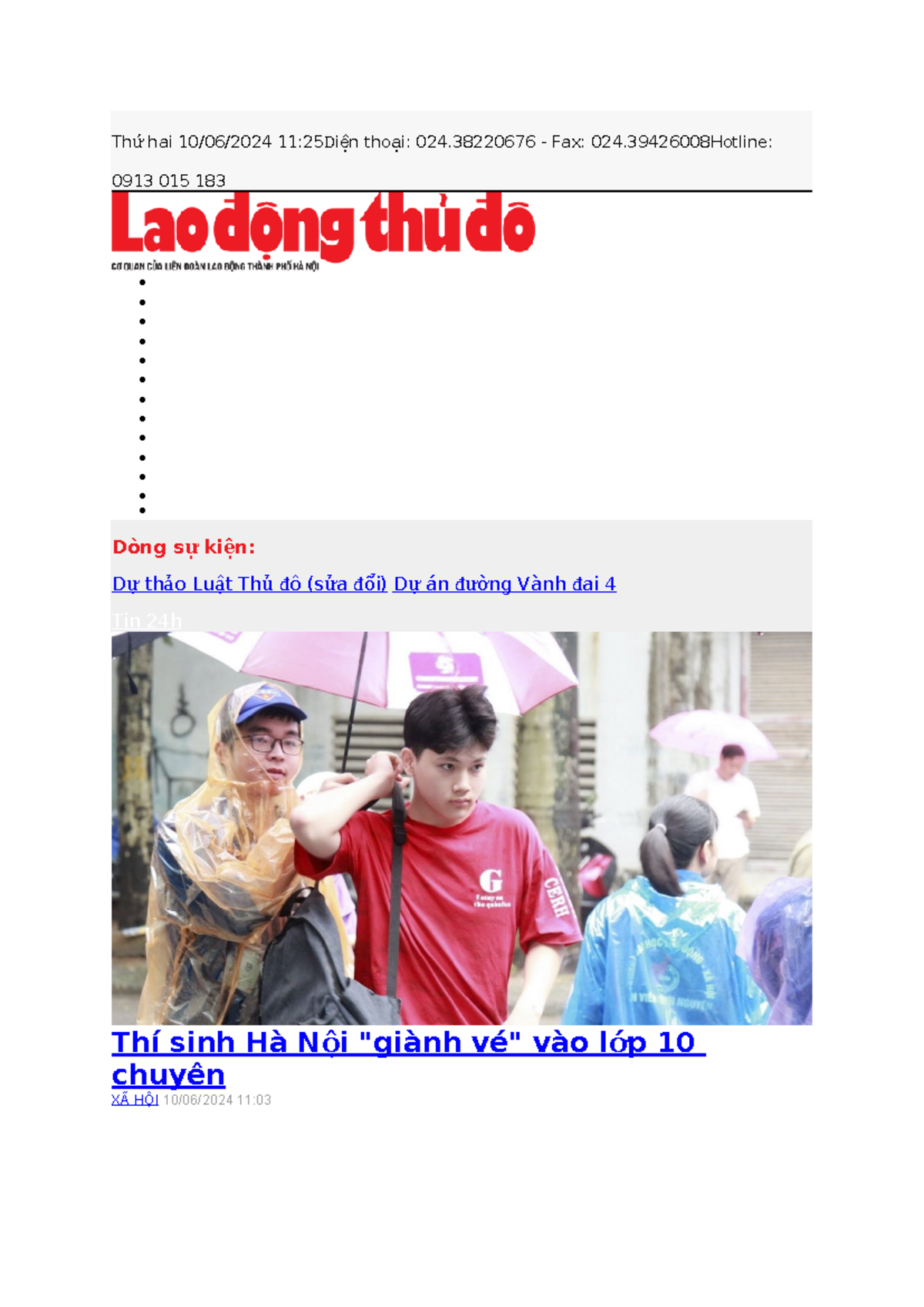 Thudo - tai lieu tham khao - Thứ hai 10/06/2024 11:25Điện thoại: 024 - Fax: 024: 0913 015 183 ...