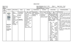 Risk for infection (FDAR) - FDAR CHART Name : Espiritu Date of ...