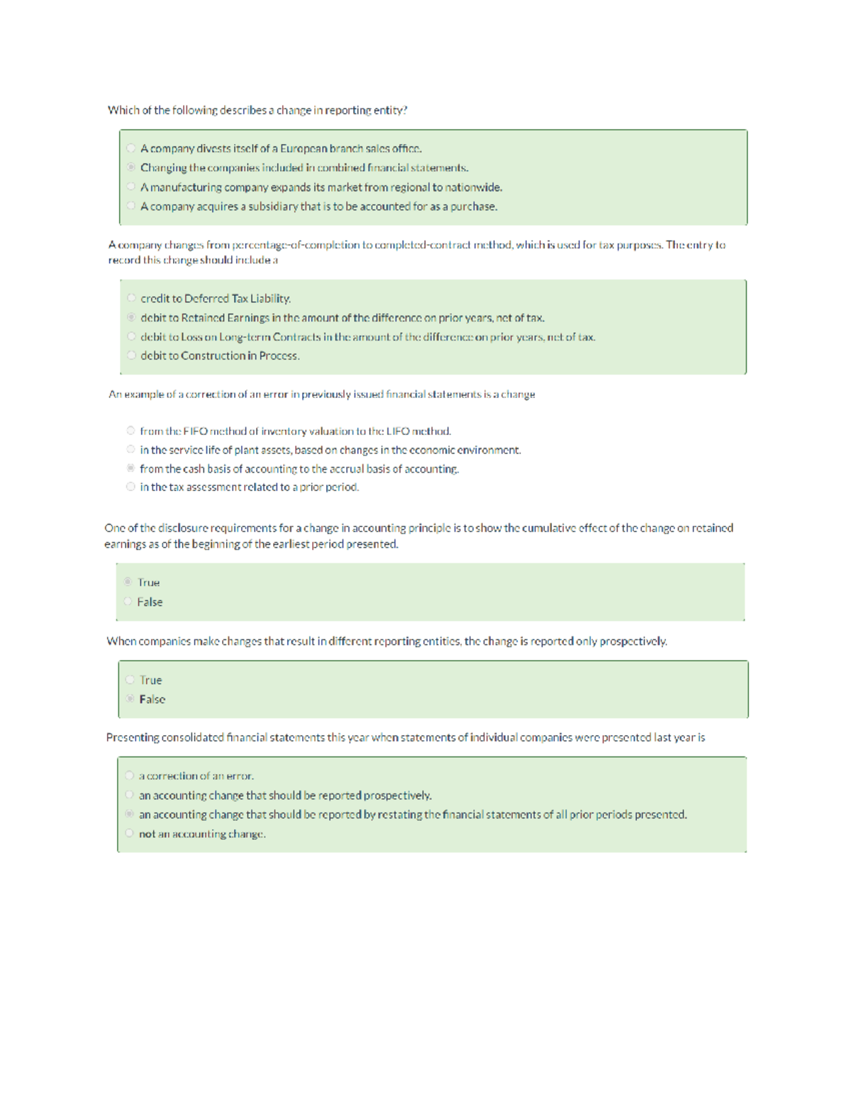 6-1 quiz - module 6 - ACC 318 - Studocu