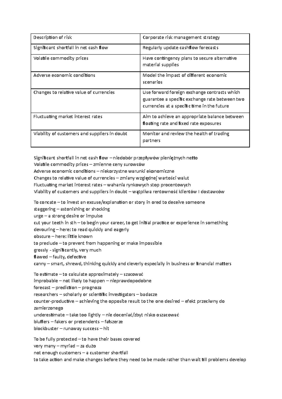 Risk Management - We can reduce risk be spreading out lending across ...