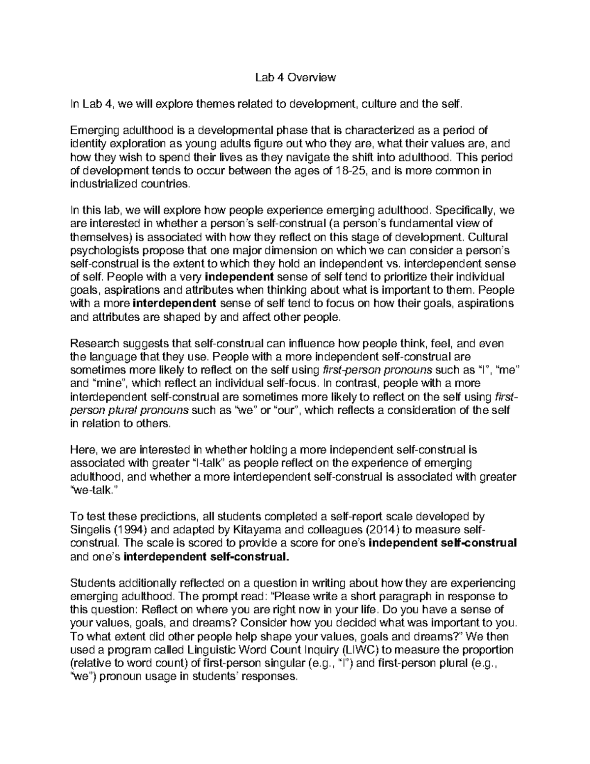 Lab 4 Manual - syllabus details for the class - Lab 4 Overview In Lab 4 ...