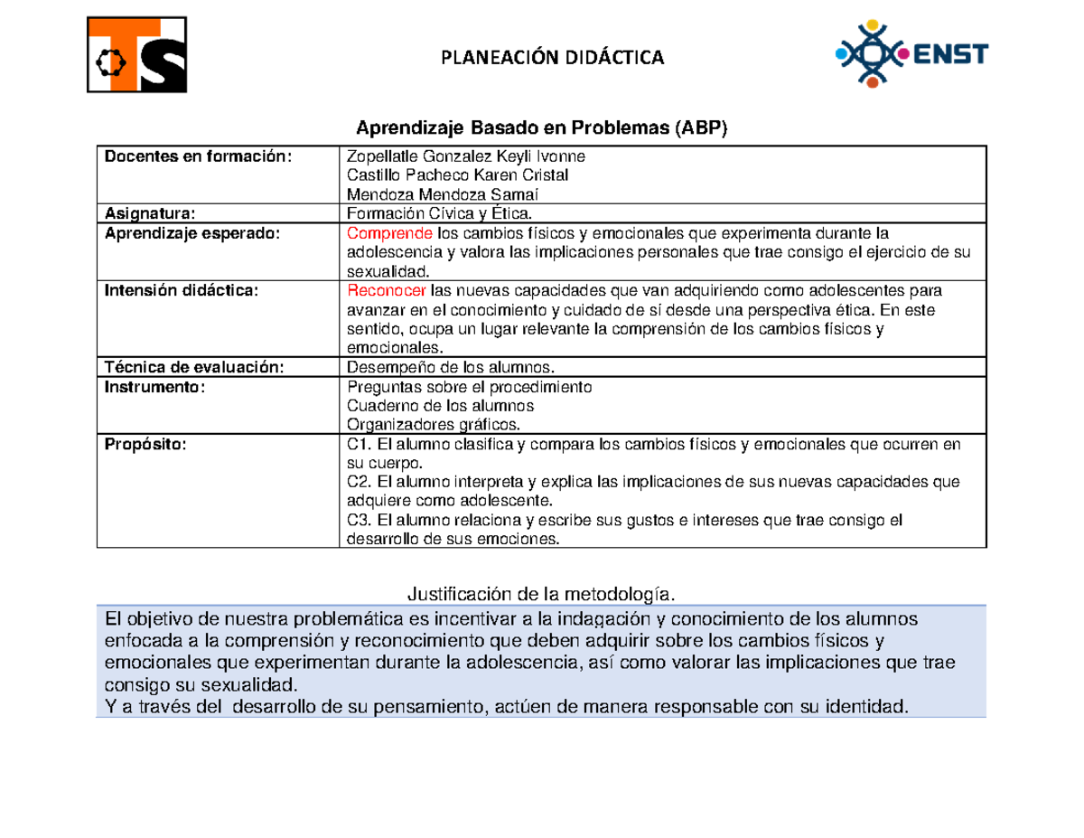 Sesion 2 Aprendizaje Basado en Problemas - Aprendizaje Basado en Problemas (ABP) Justificación ...