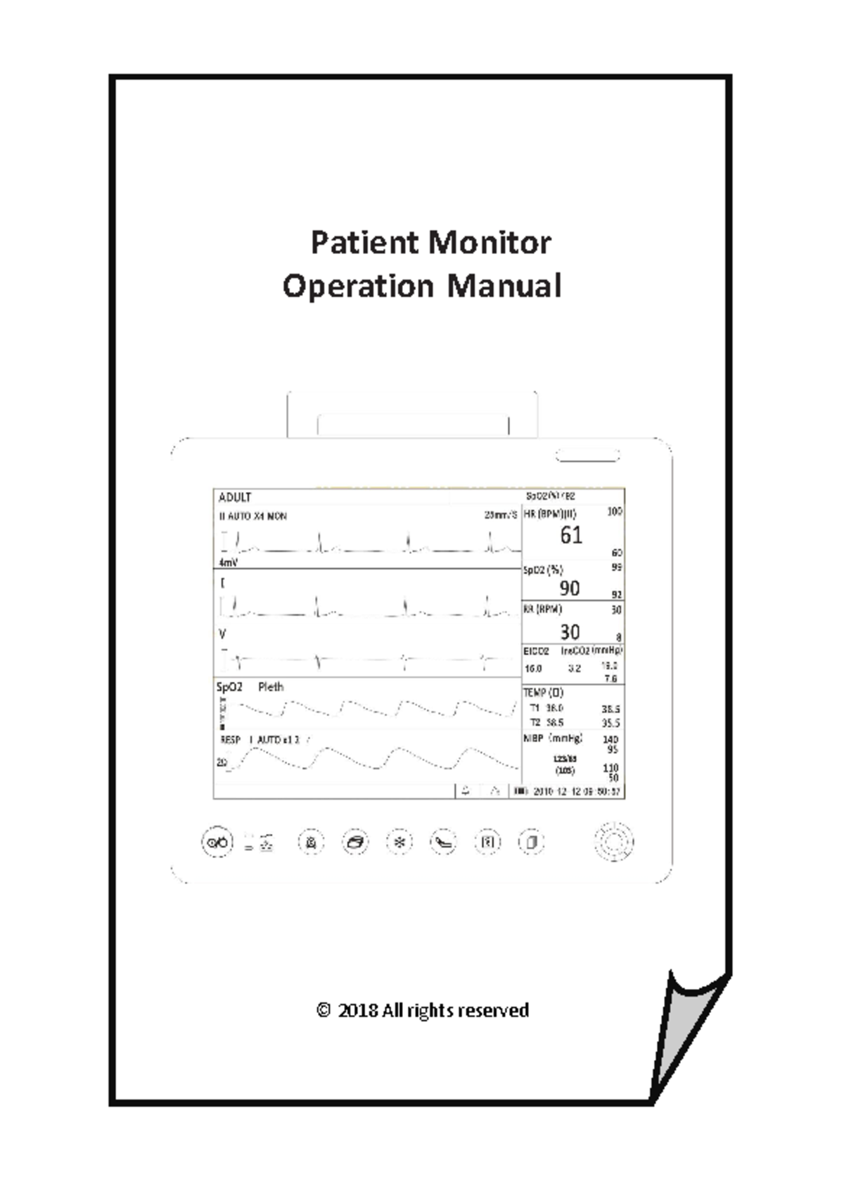 PM6000 Operation Manual - Patient Monitor Operation Manual © 2018 All ...