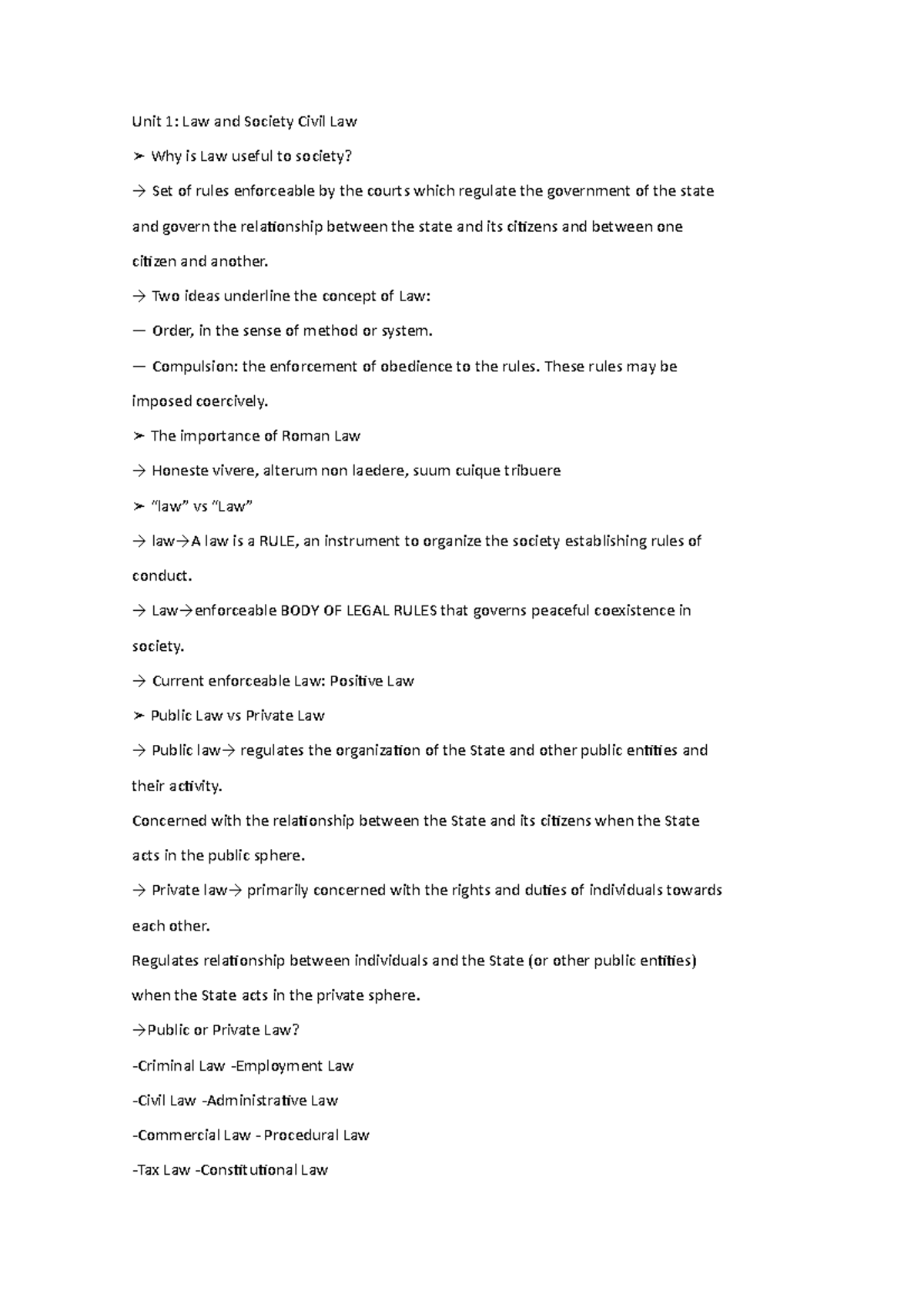 Law unit 1 and 2, INTRODUCTION TO LAW, - Professional ethics, basic ...