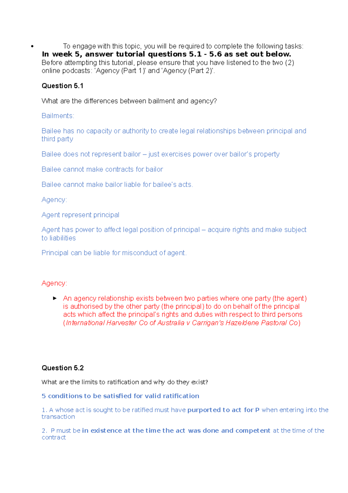Week 5 Tutorial - To engage with this topic, you will be required to ...