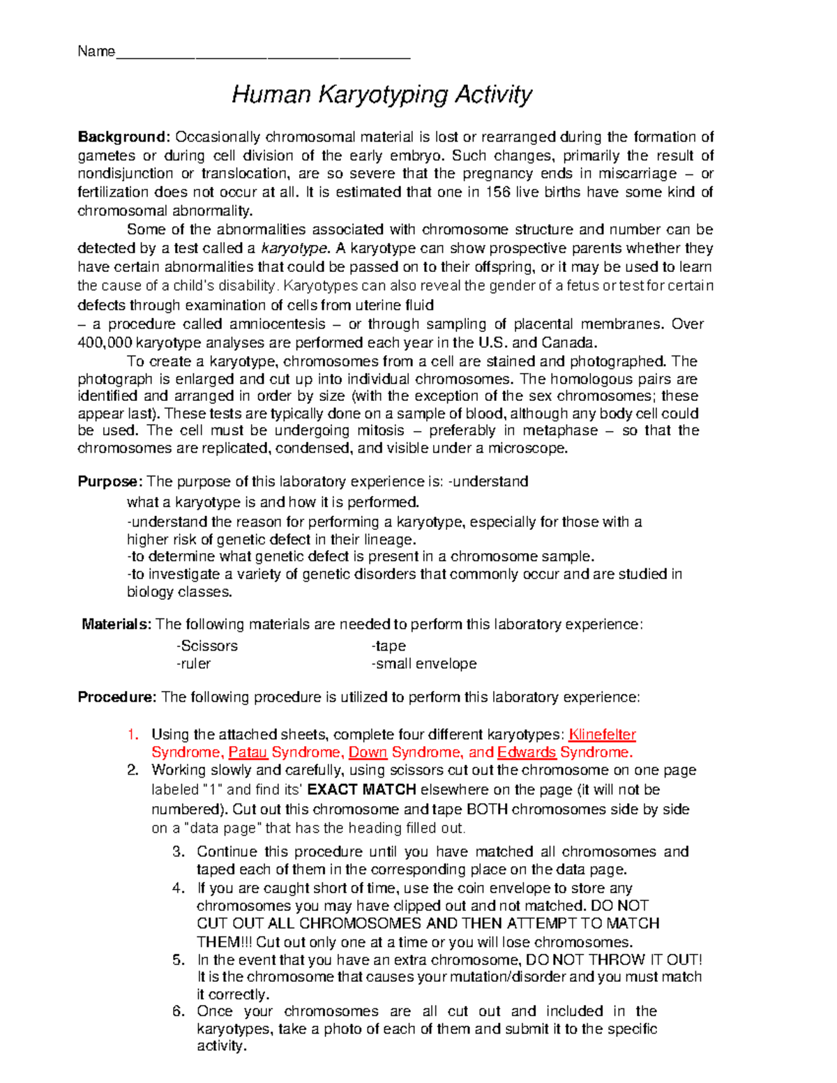 BIO - Notes about Biology - Name ...