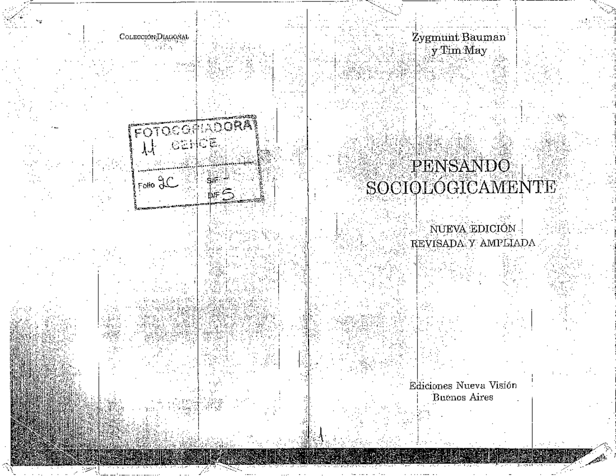 Bauman y May-La disciplina de la Sociología- Pensando Sociologicamente ...