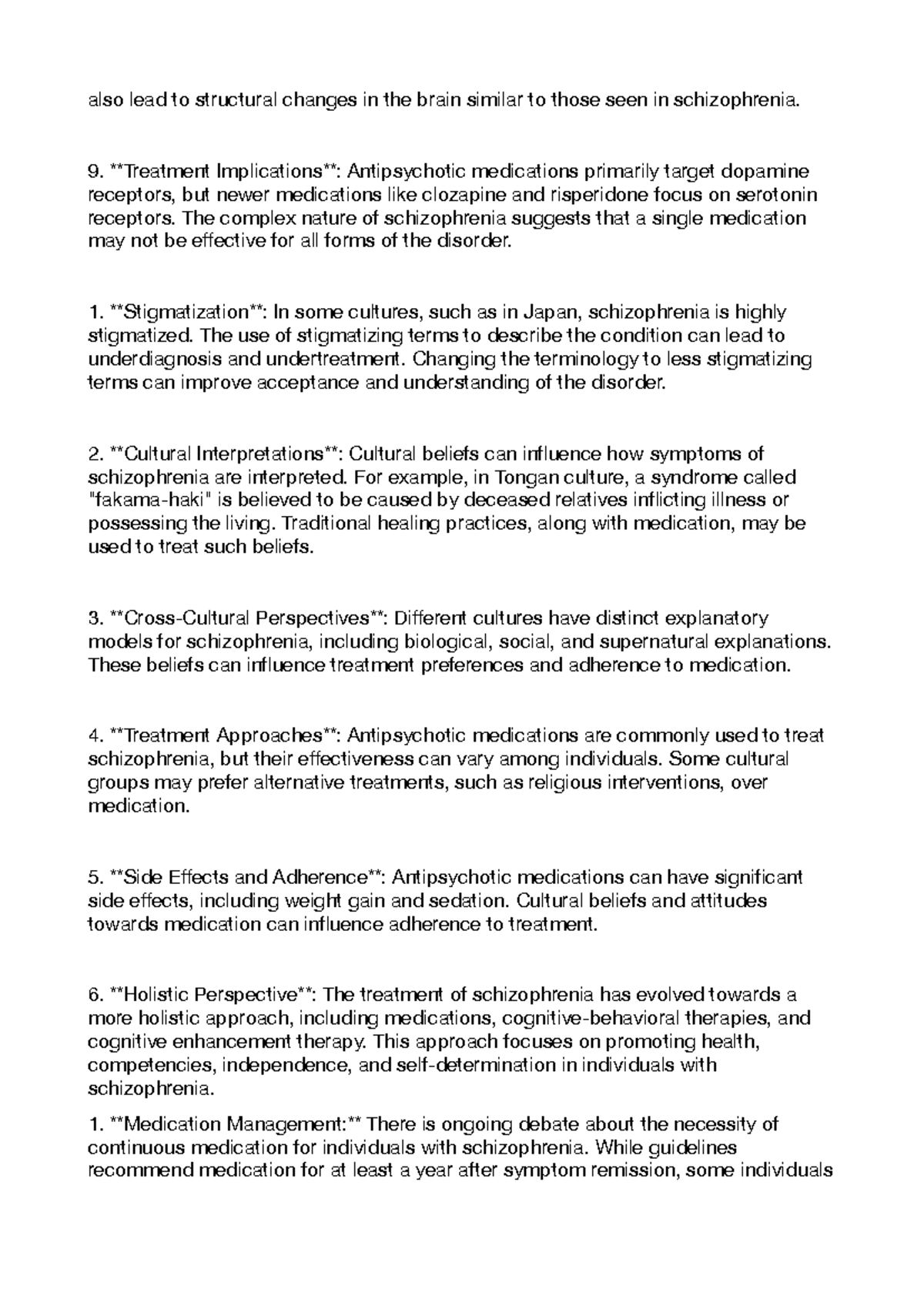 Chapter 12 p2 - notes - also lead to structural changes in the brain ...