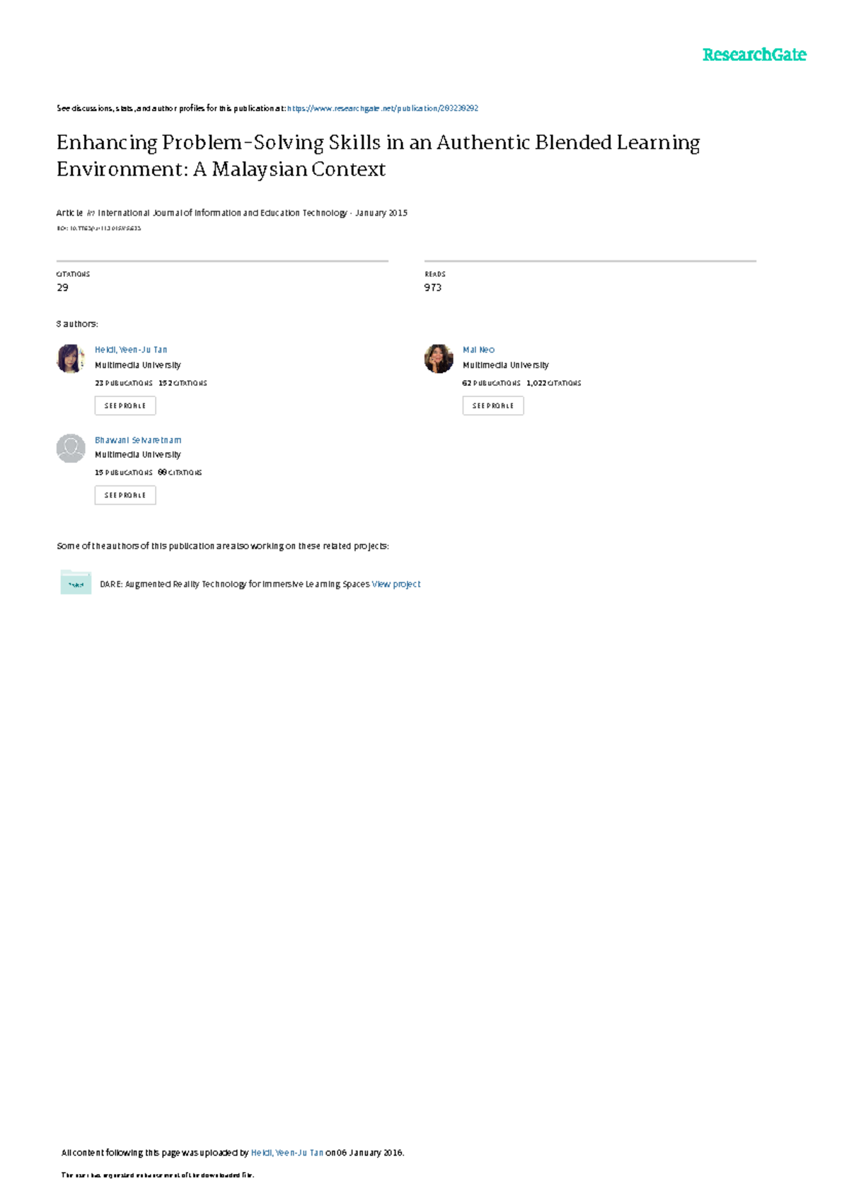 Enhancing Problem-Solving Skills in an Authentic B - See discussions ...