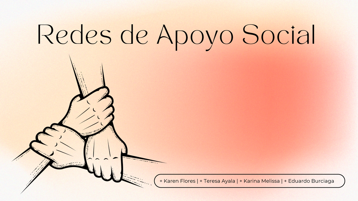 Redes de apoyo social - PSICOLOGIA - Redes de Apoyo Social + Karen ...