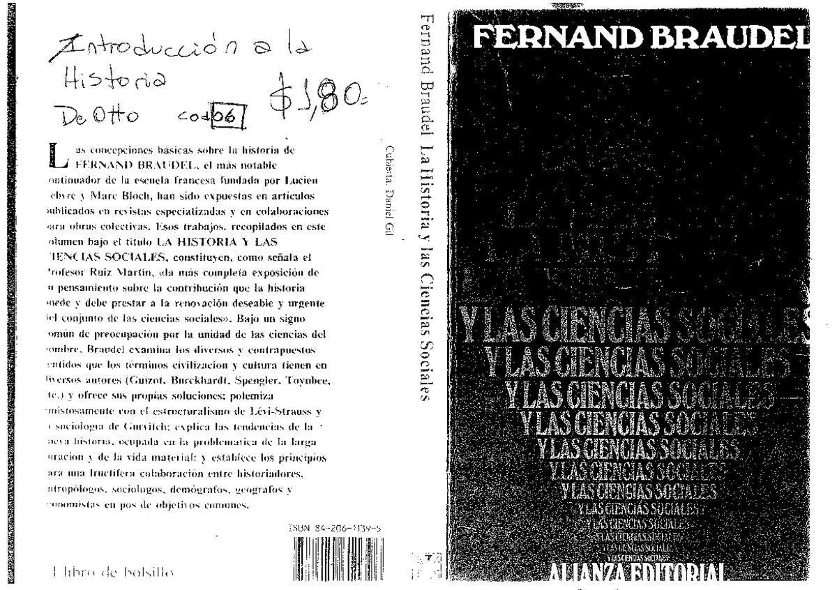 Fernand Braudel La larga duracion - Historia - Studocu