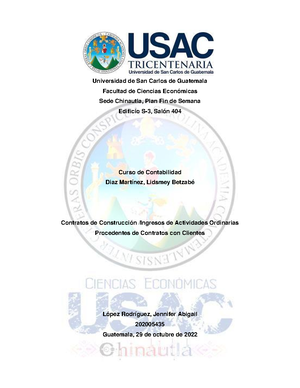 Unidad 02 - Casos prácticos de costos estándar - Unidad 2 • Casos pr·cticos de costos est·ndar ...