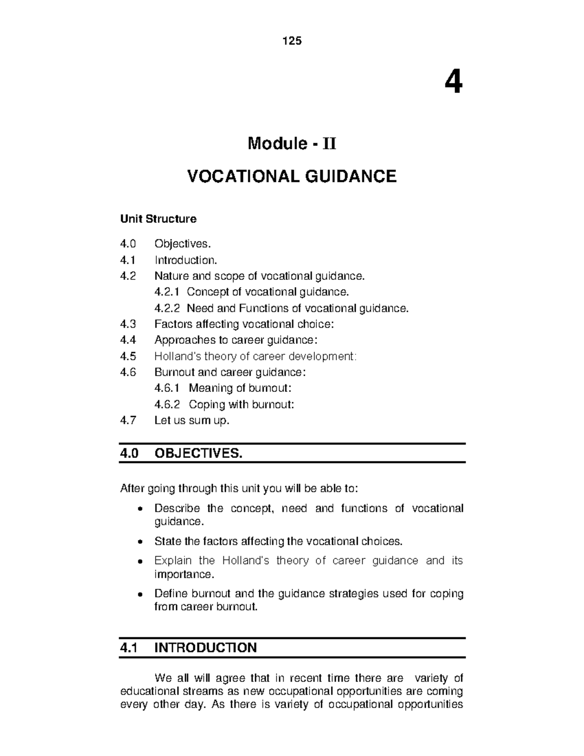 Vocational Guidance unit 4 - 4 Module - II VOCATIONAL GUIDANCE Unit ...
