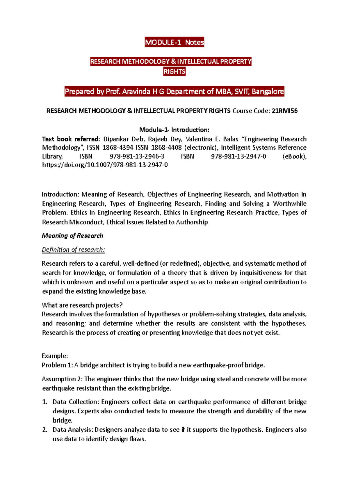 RMIP-21RMI56-Module 1-Final 240110 151240 - RESEARCH METHODOLOGY ...