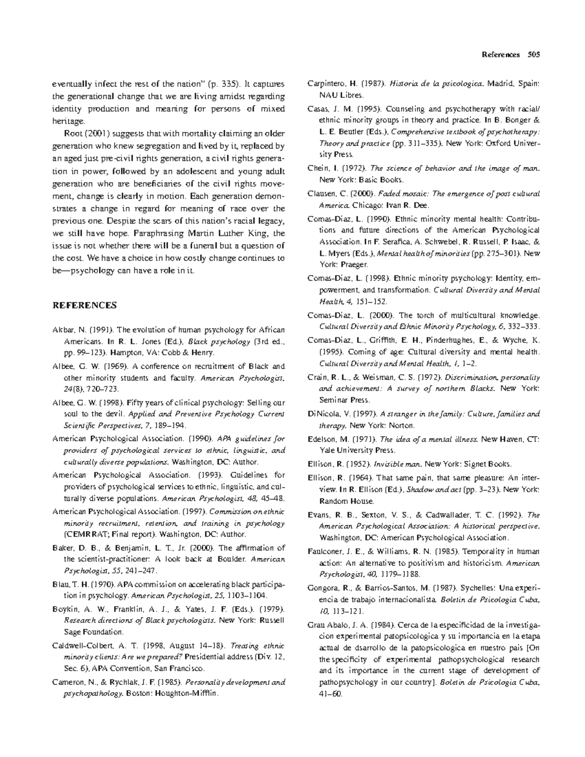 Handbook-of-psychology - References 505 eventually infect the rest of ...