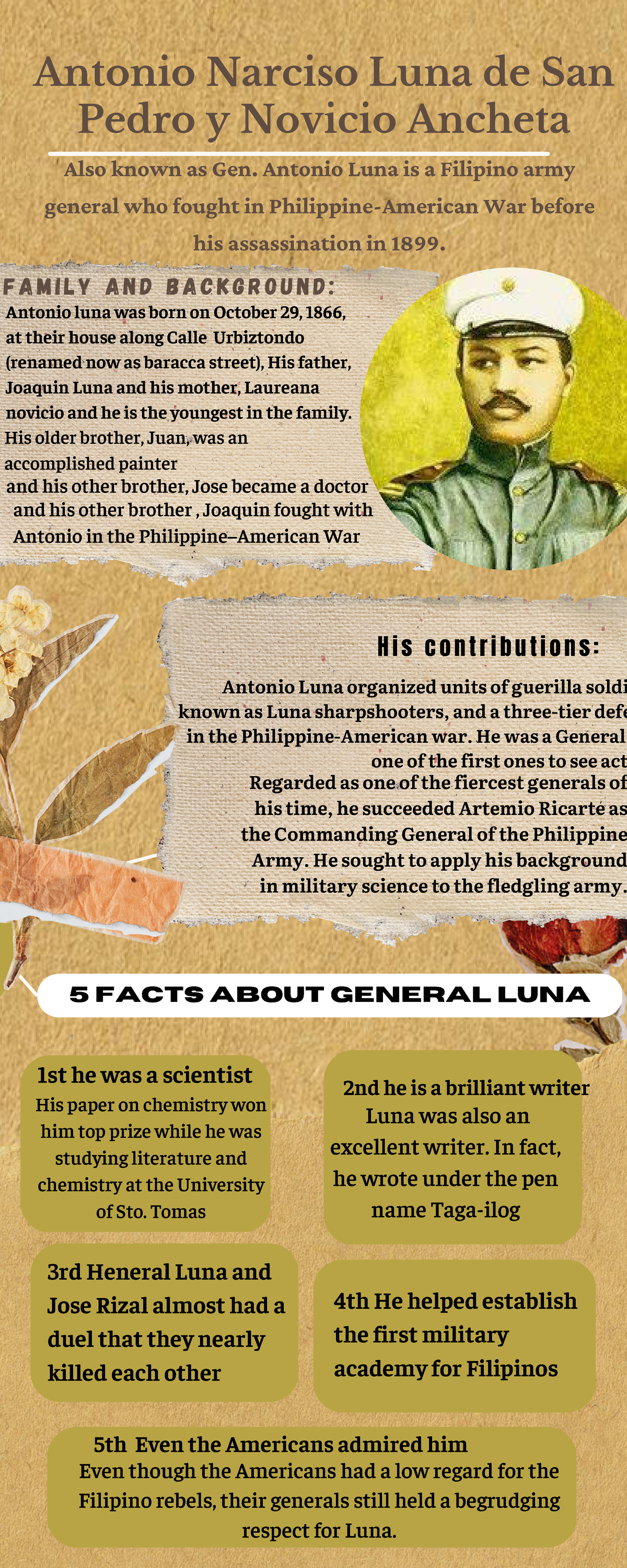 General Antonio Luna - YEs - 5 facts about general luna Regarded as one ...