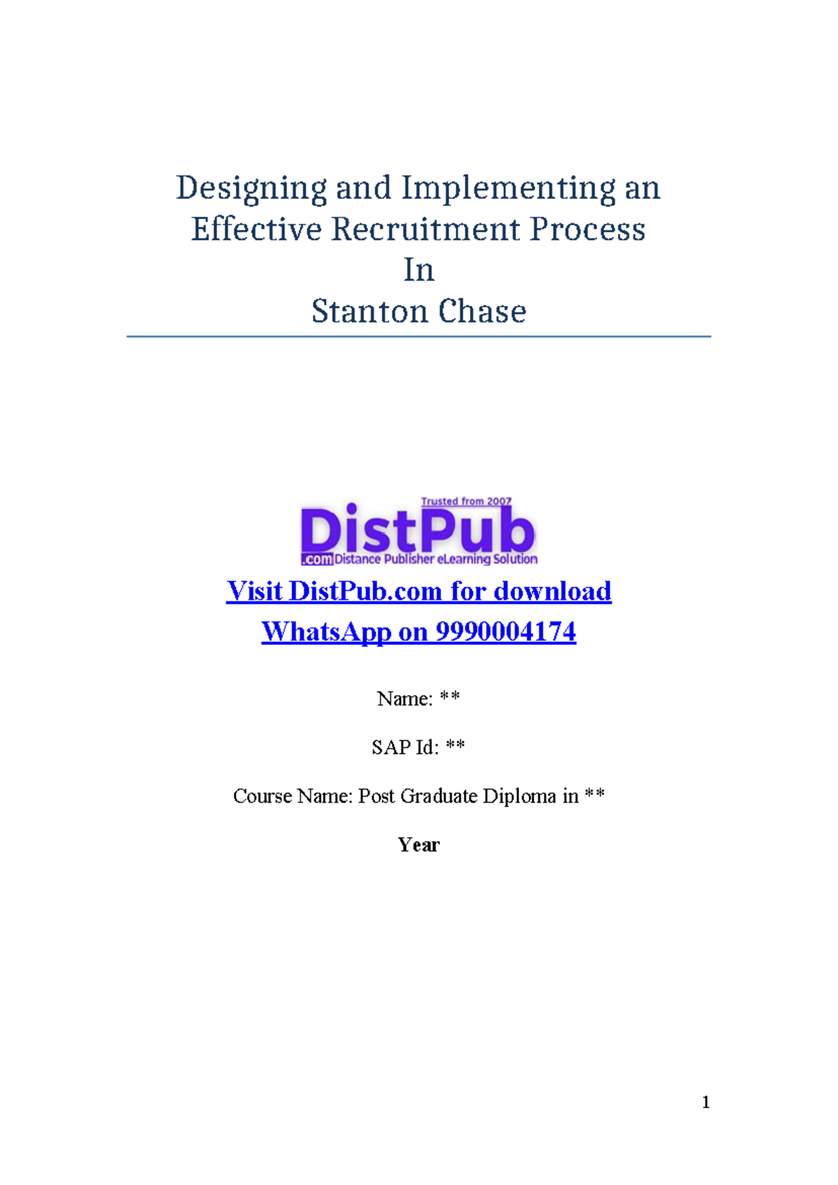 Nmims Approved Project Summary - Designing and Implementing an ...