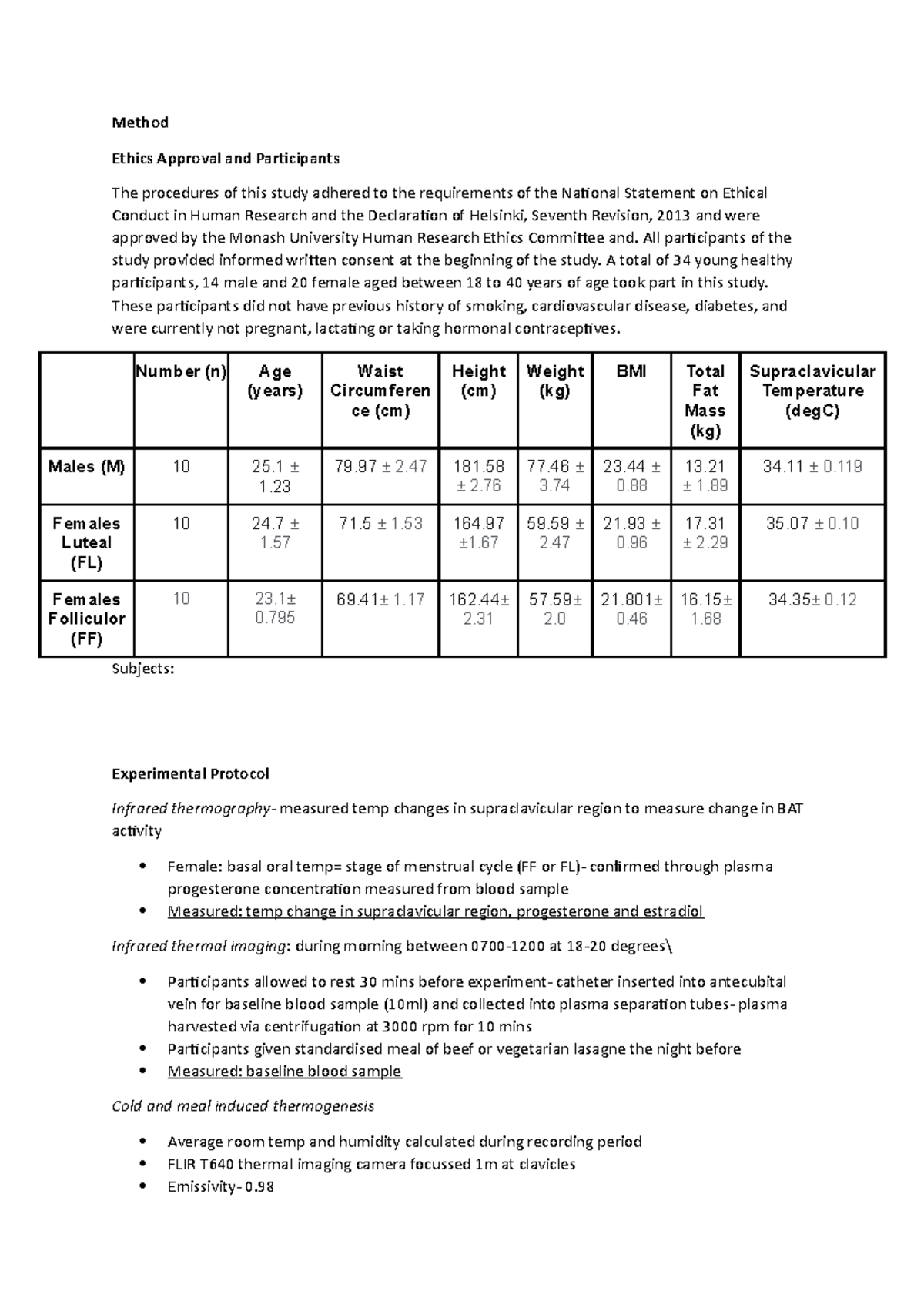 Poster and Abstract Methodology - Method Ethics Approval and ...