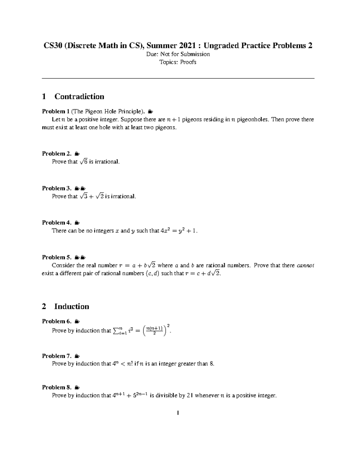Ugp2 - Some helpful assignment questions - CS30 (Discrete Math in CS ...