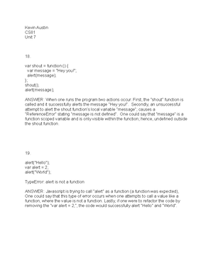 CS81Unit7 - module - CS81Unit7 CS 81 JavaScript and Dynamic HTML ...