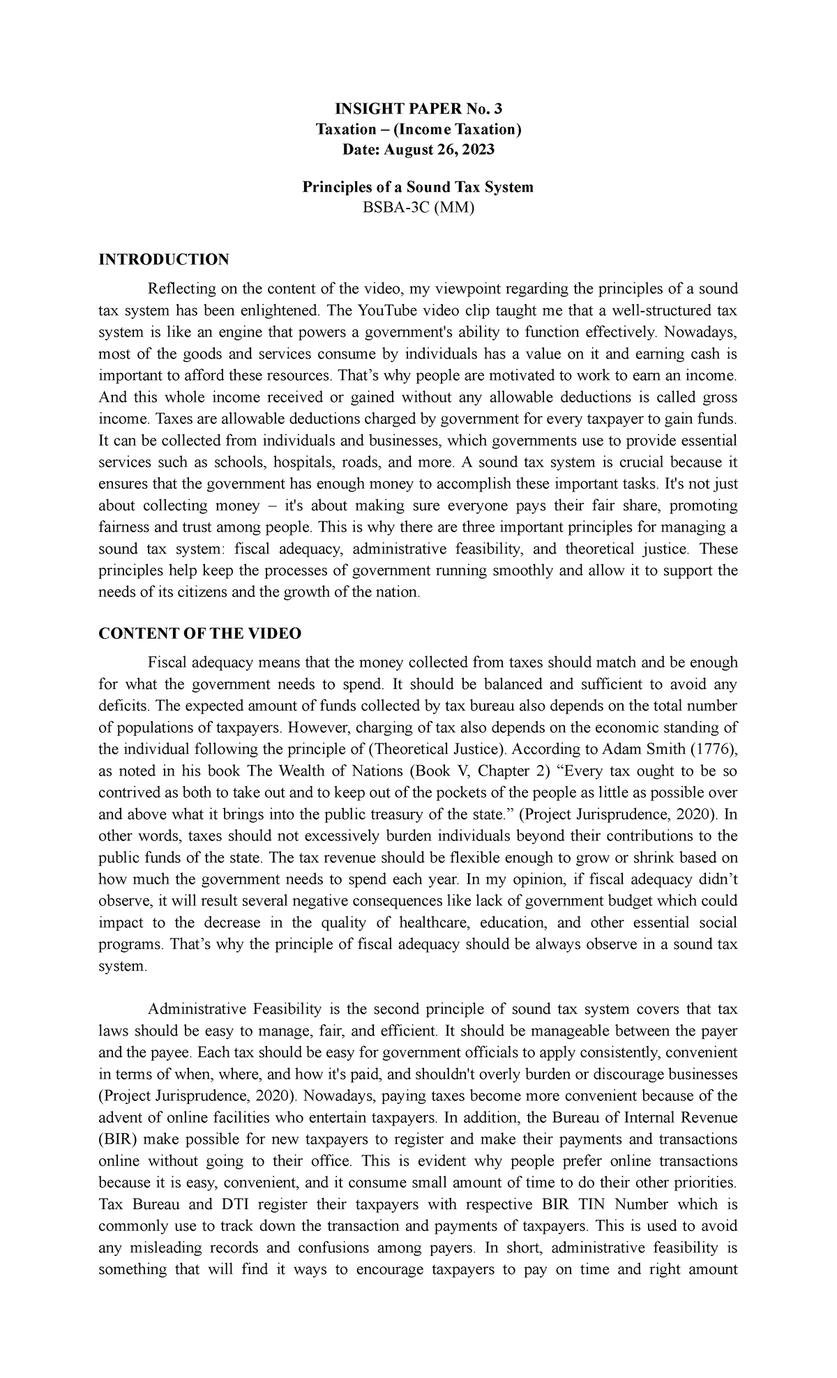 Insight-Paper No. 3 - Summary Financial Management - INSIGHT PAPER No ...