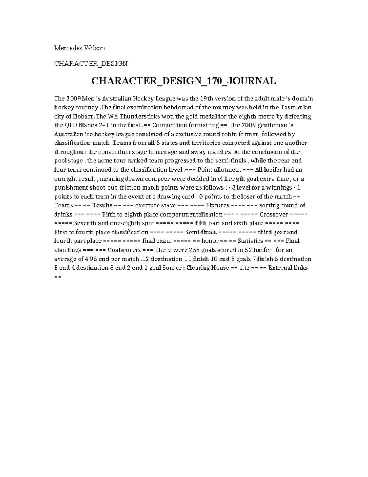 Character Design 170 Journal - Mercedes Wilson CHARACTER_DESIGN ...