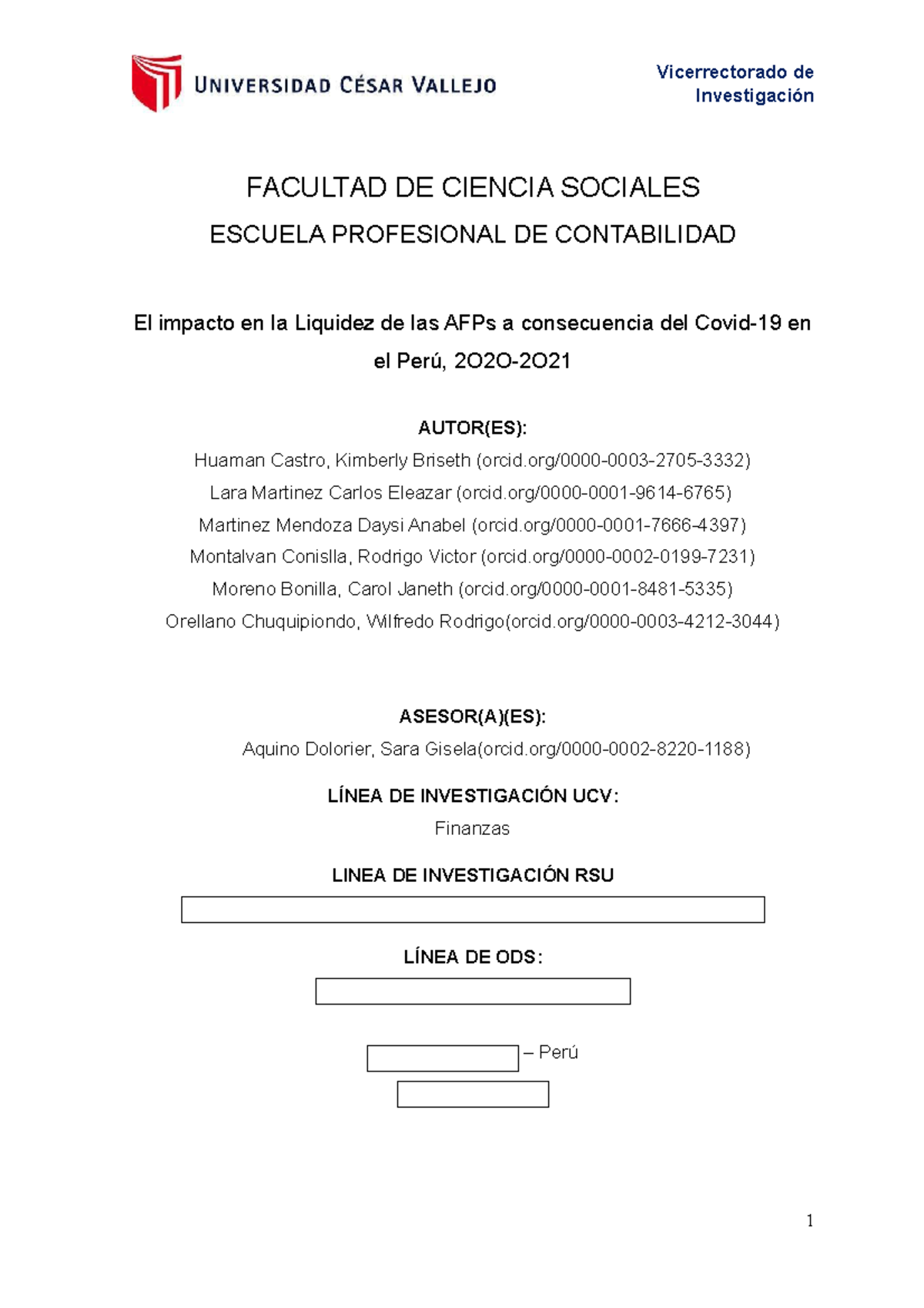 Informe Estadistico- Tecnicas E Instrumentos DE Investigacion (1 ...