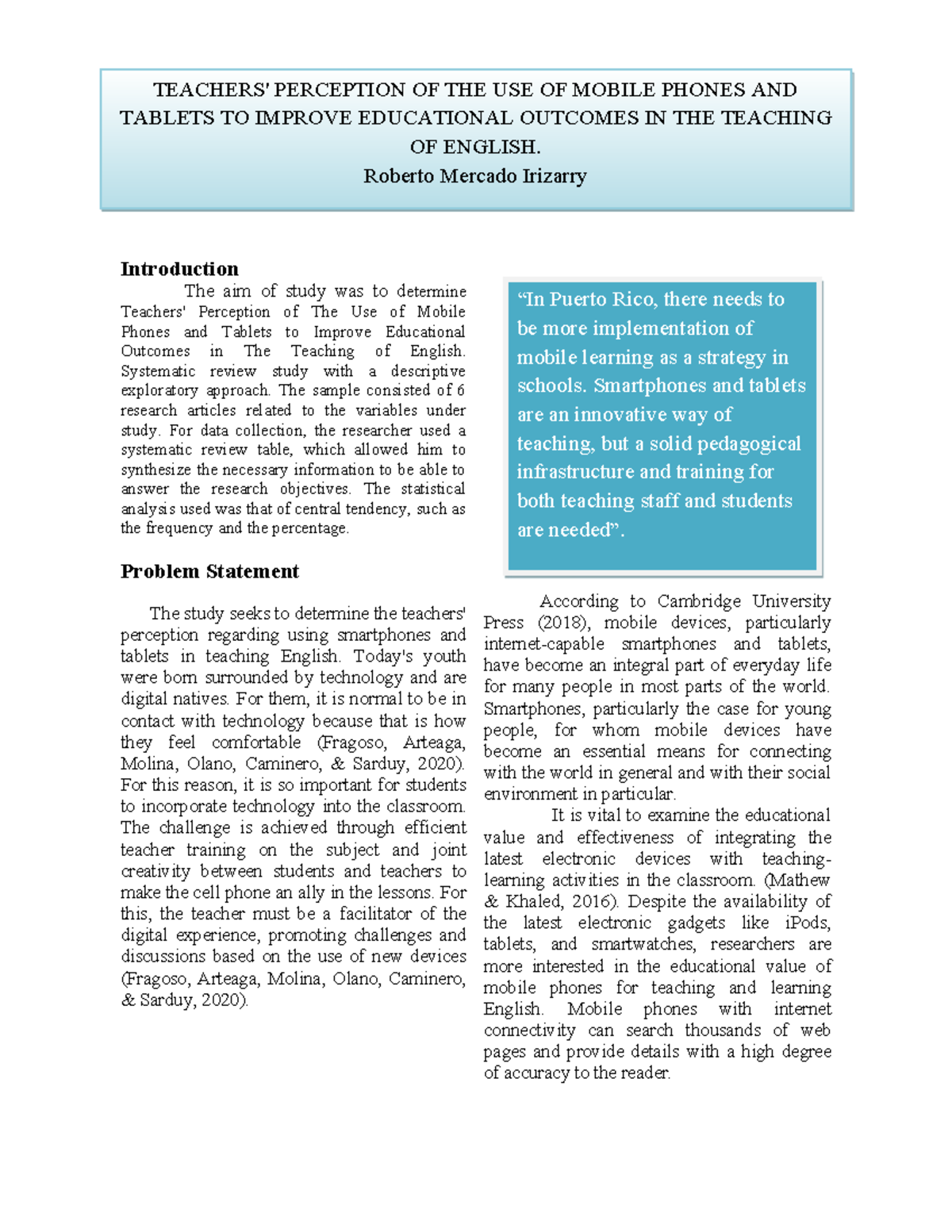 Professional Article - Artículo profesional: Cuatro Niveles ...