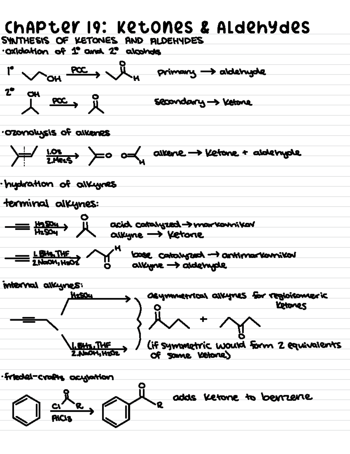 CHEM 2420 Chapter 19 - Organic Chemistry - CHAPTER 19:KETONES ...