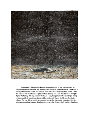 Anisha Davis - example essay - Anisha Davis This painting was made by ...