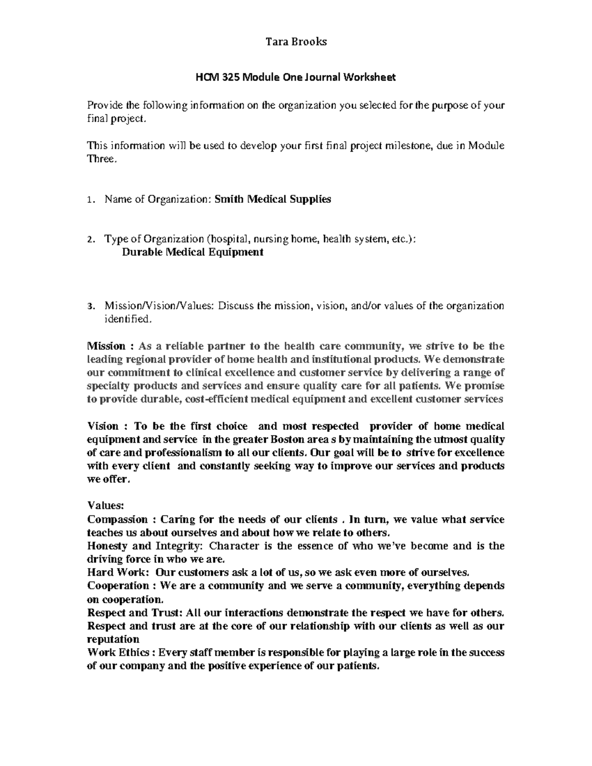 Hcm325 m1 journal worksheet - HCM 325 Module One Journal Worksheet ...