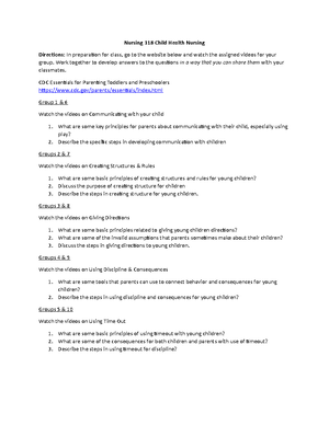 Chapter 10 - These are very helpful and useful for class - NURS318 ...