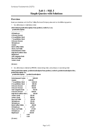 Solution-Class Activity 2 DDL - Class Activity 2: Data Definition Language (DDL) Lecture 2 - Studocu