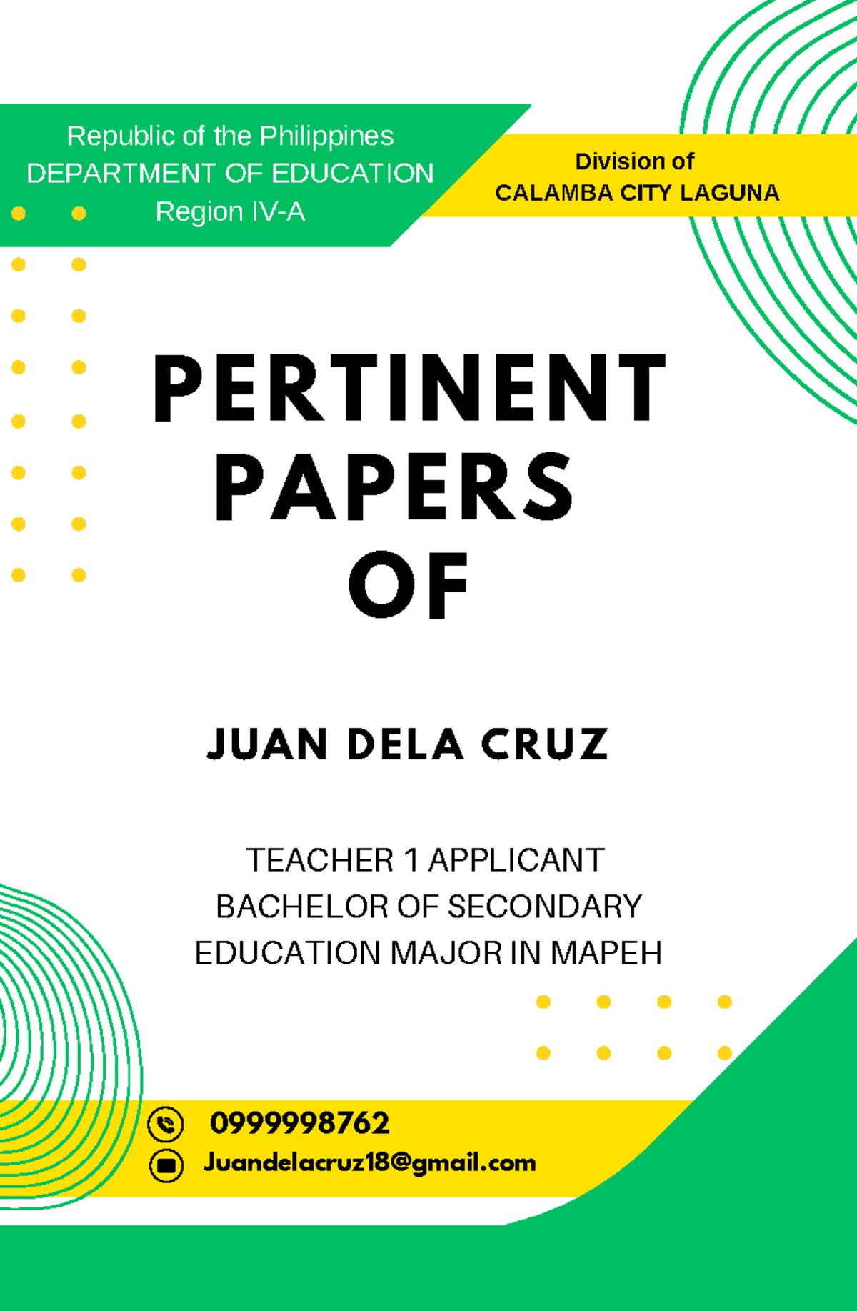 Pertinent - ####### Republic of the Philippines ####### DEPARTMENT OF ...