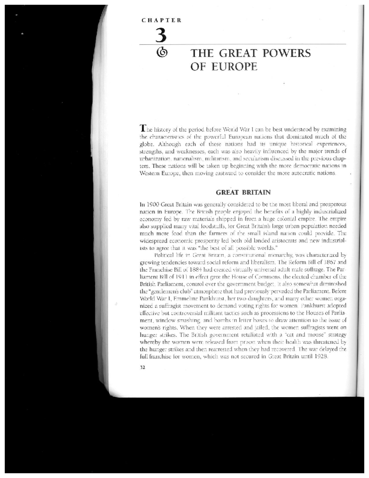 Prewwieurope-1 - n/a - CHAPTER 3 THE GREAT POWERS OF EUROPE The history ...