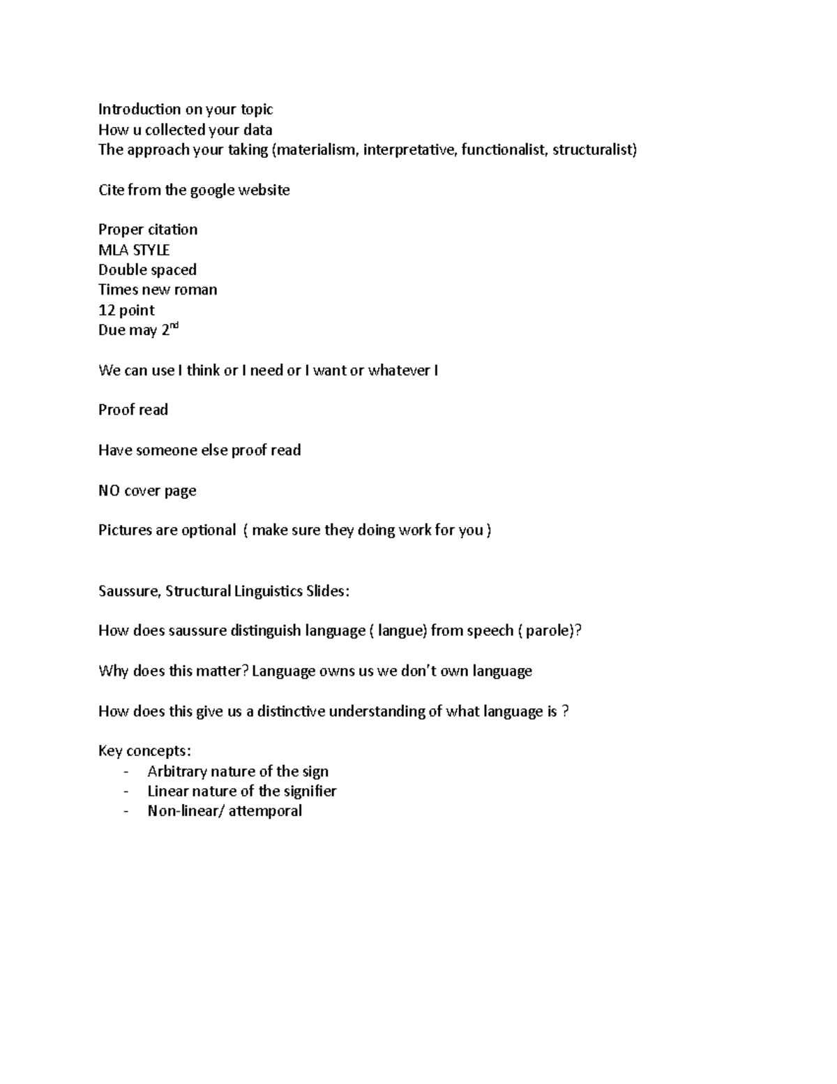 Introduction on your topic - Studocu