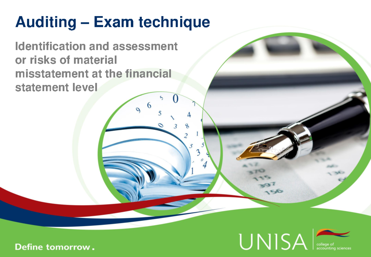 Exam technique Risks at the AFS level - Auditing – Exam technique ...