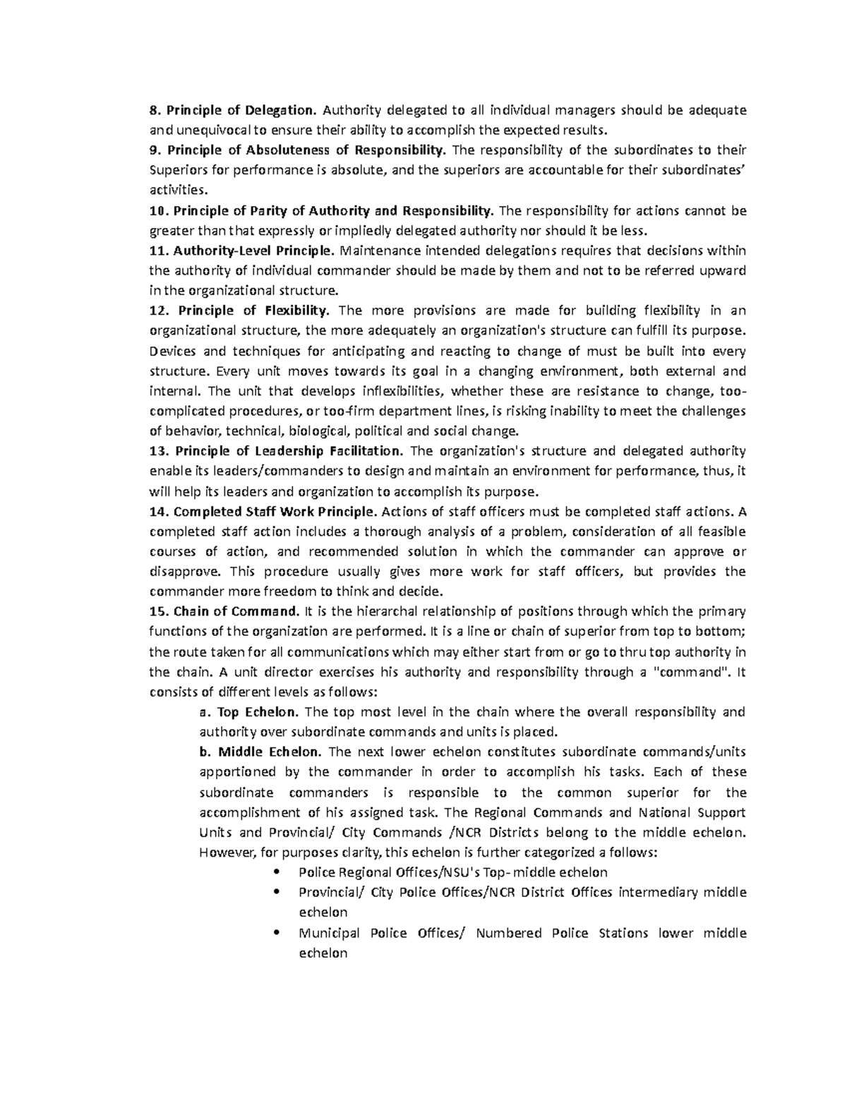 Part II. handoutdocx - Police Organization and Administration ...